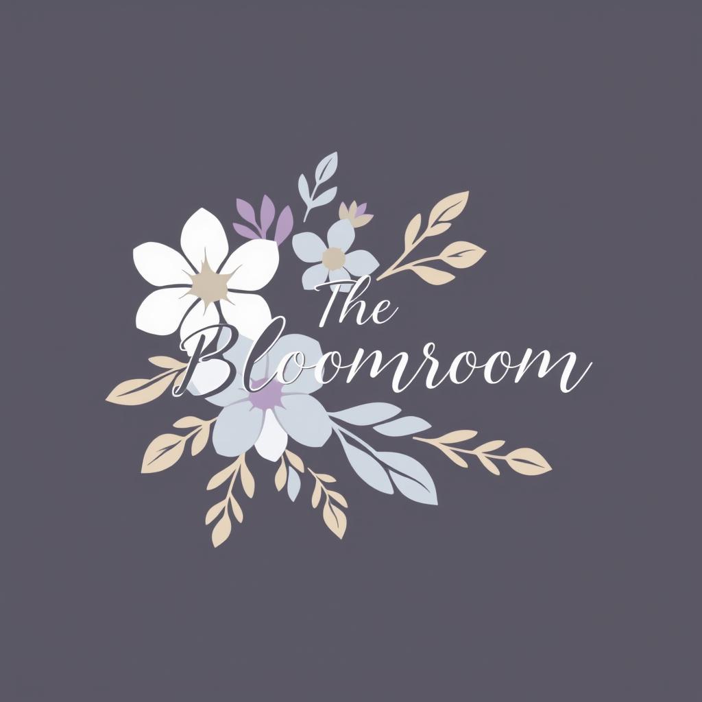The Bloomroom Logo Design - Elegant Floral Artistry