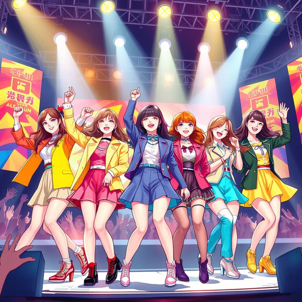 Dynamic K-Pop Girl Group Inspired by Girls' Generation