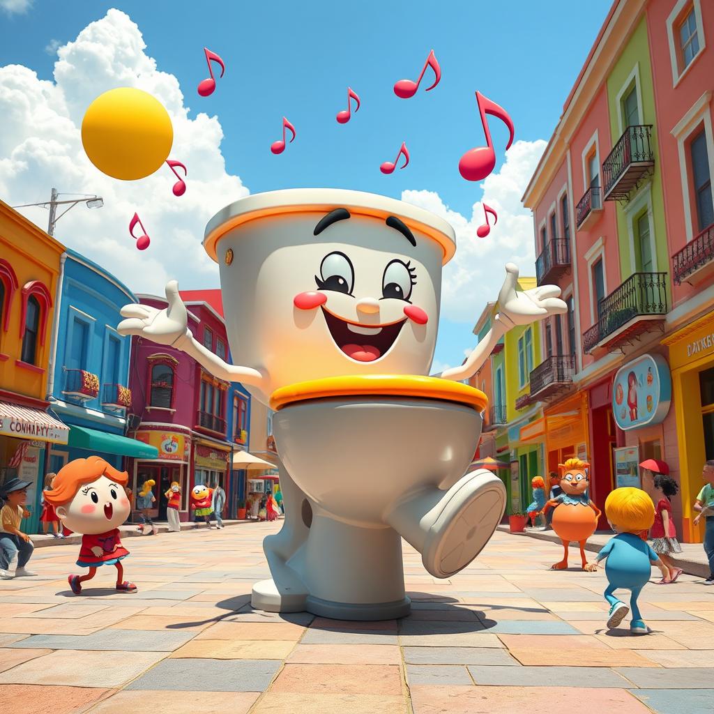 Whimsical Wonderland: The Dancing Toilet