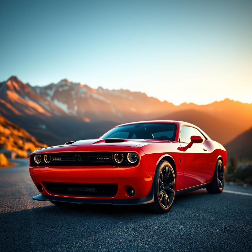 Dodge Challenger: Power Meets Nature