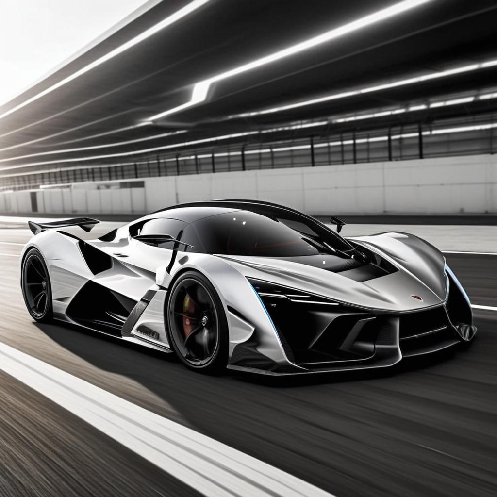 Futuristic Hypercar: Experience Speed and Performance on the Racetrack