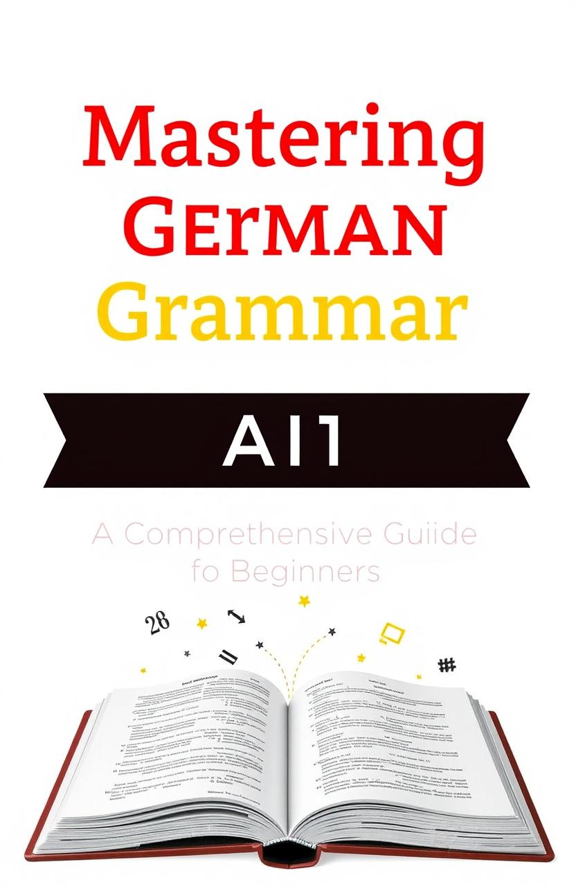 Mastering German Grammar A1.1 - Ebook Cover Design
