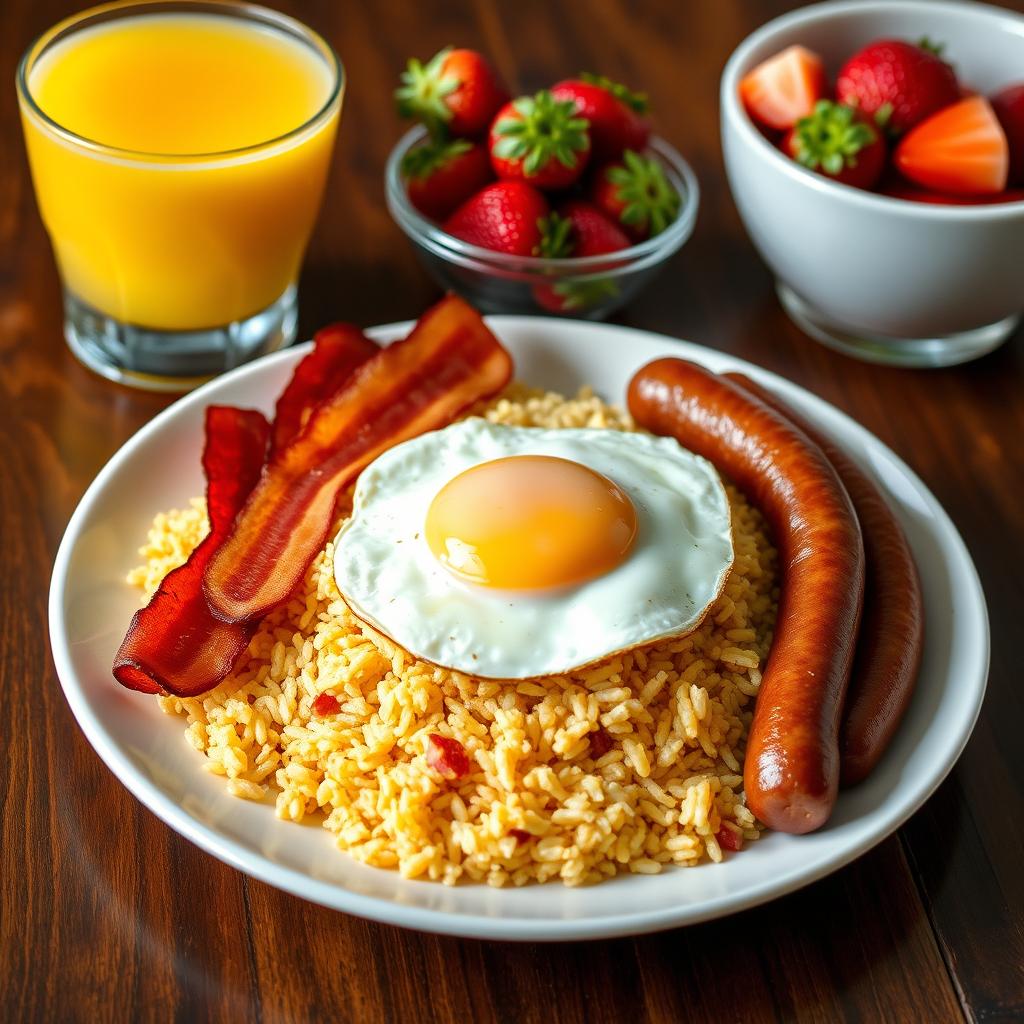 Garlic Fried Rice & Sunny-Side-Up Egg