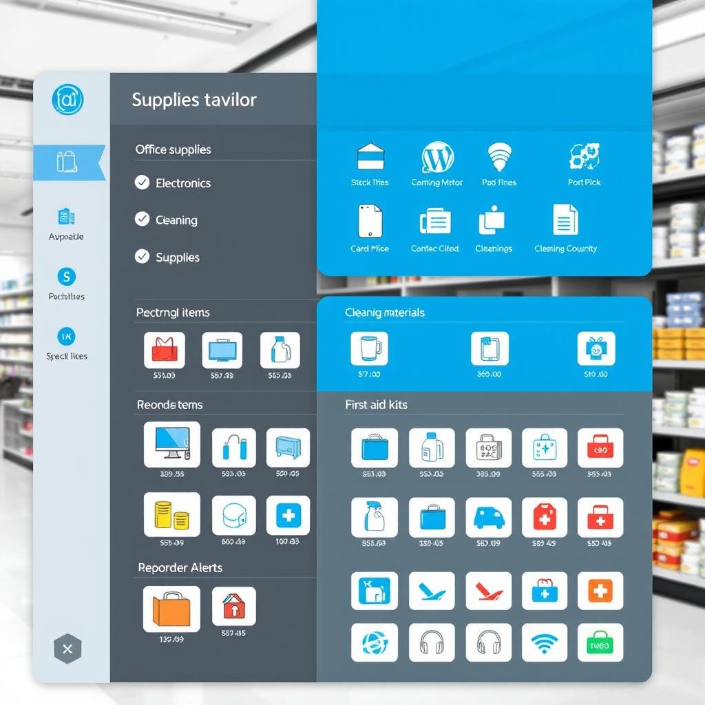 Streamlined Supplies Inventory System Interface
