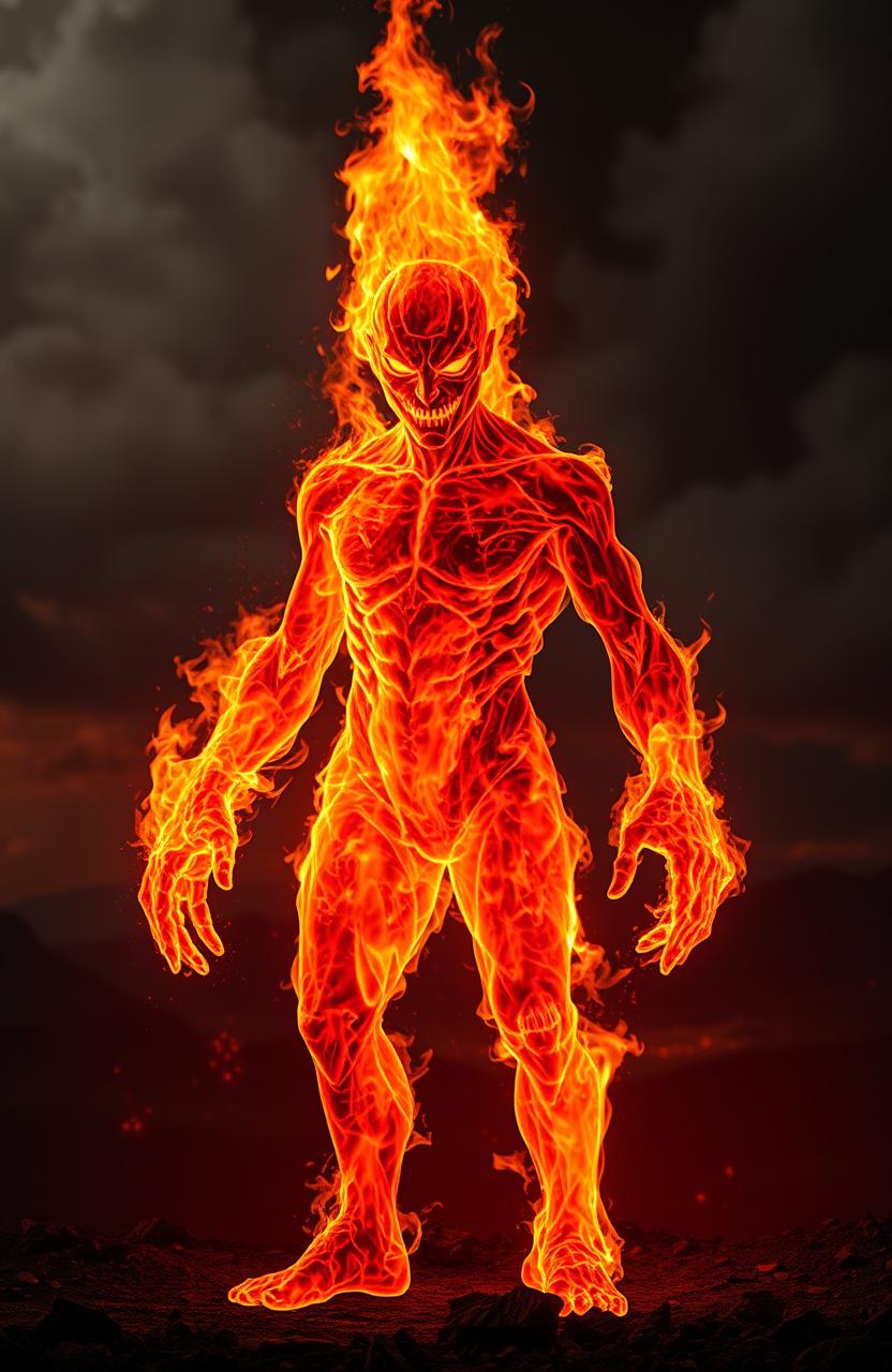 Embrace the Inferno: A Humanoid Flame Guardian