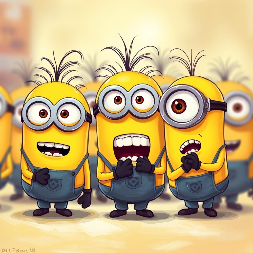 Laugh Out Loud with Whimsical Minion-Inspired Art