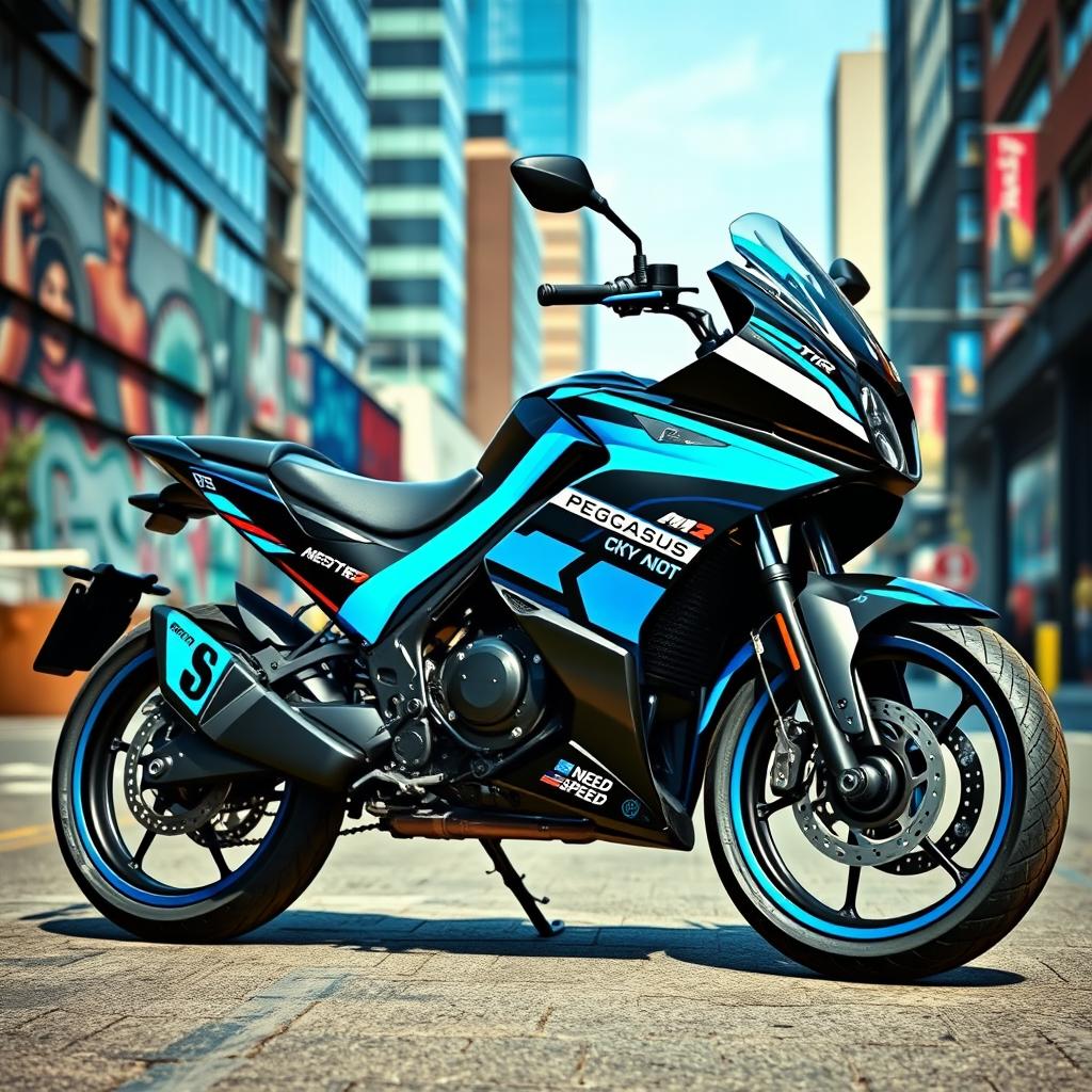 Rev Up Your Ride: Pegasus City Bike with M3 GTR Livery