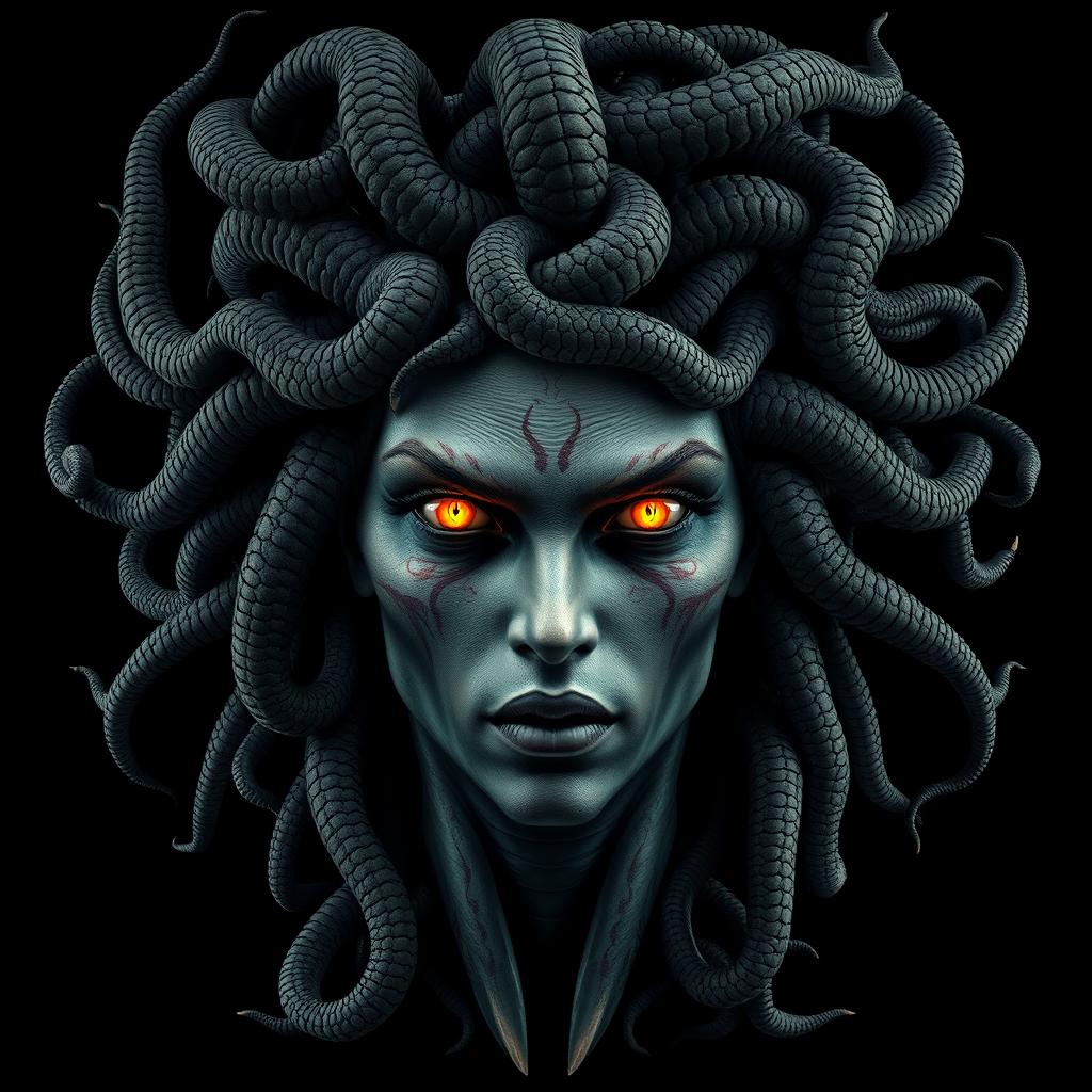 Medusa Reimagined: A Striking Mythological Portrait