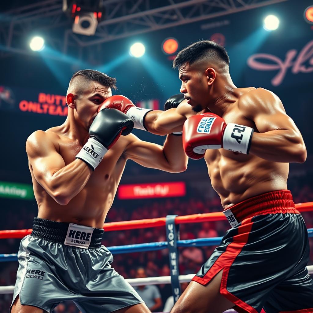 Clash of Titans: Intense Boxing Match
