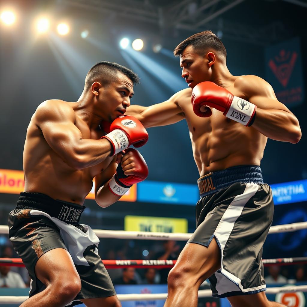 Intense Boxing Match: Power, Precision, and Passion