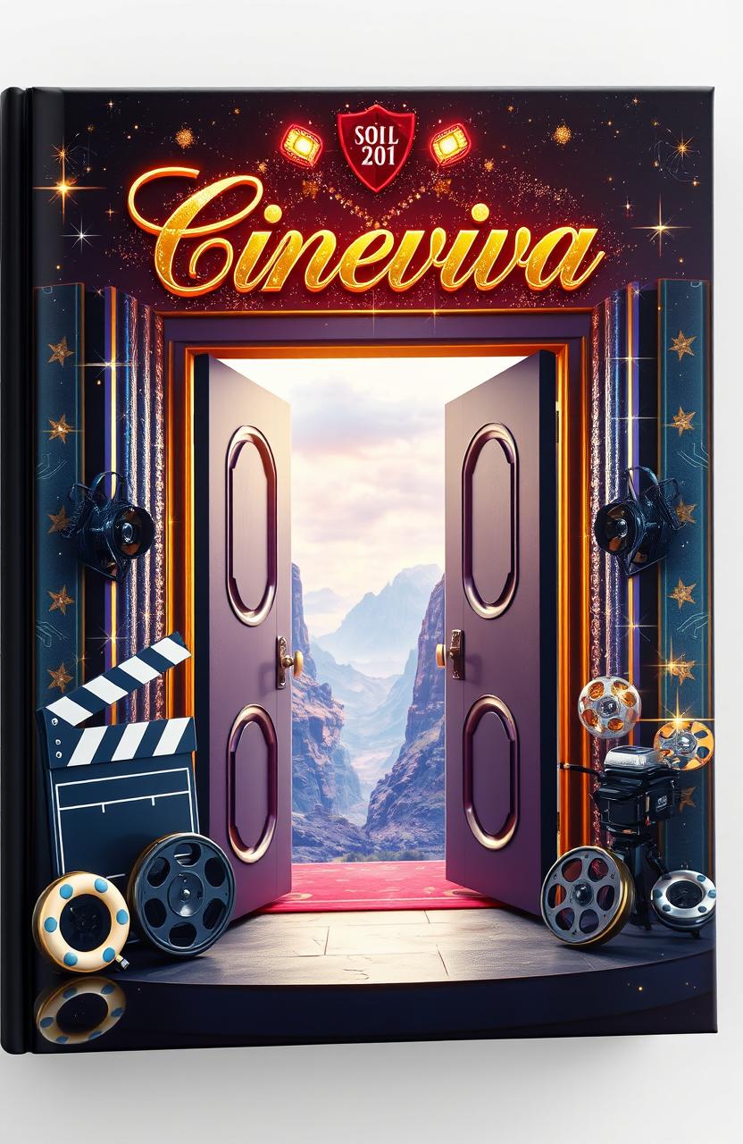 Captivating 3D Cinema-Themed Book Cover