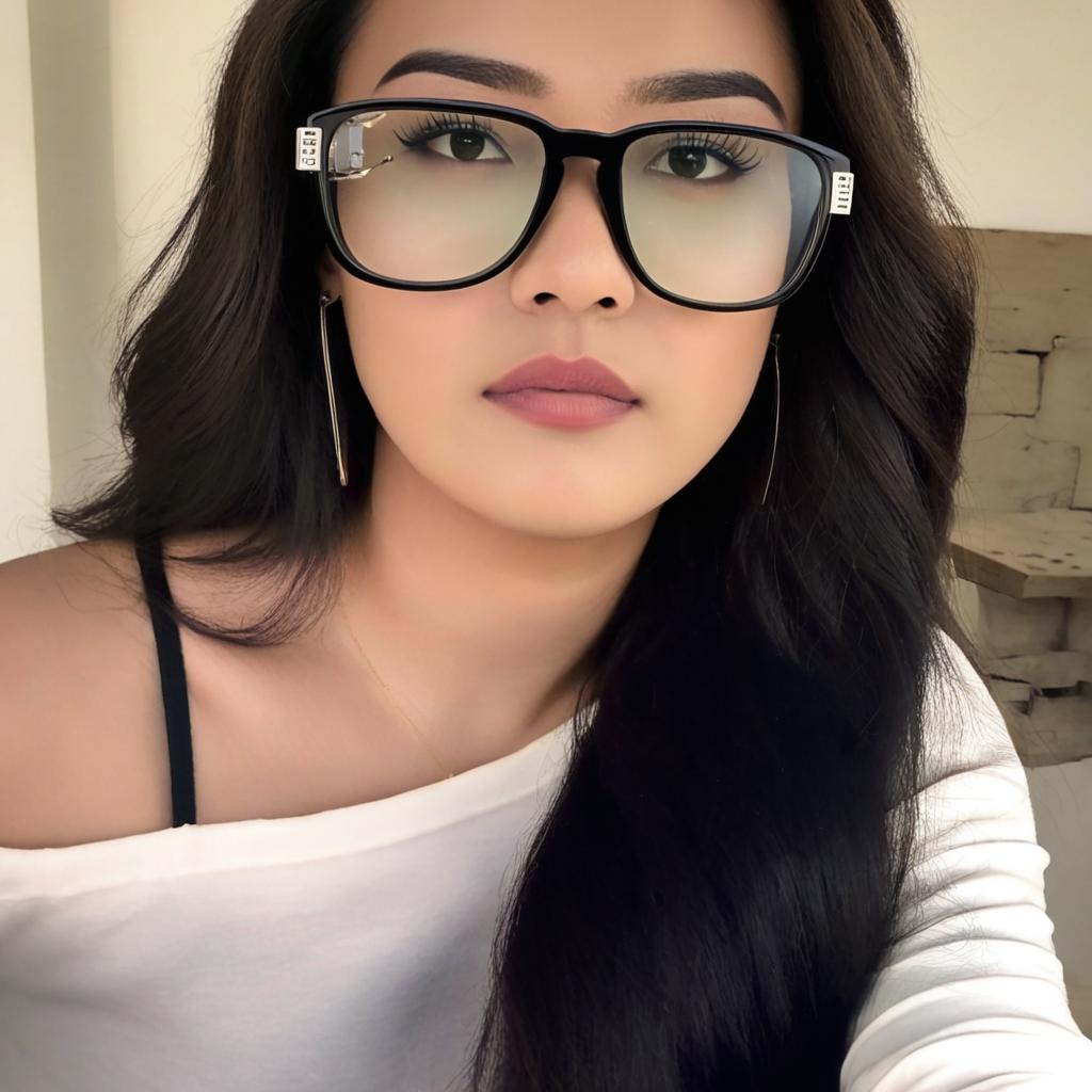 Confident Elegance: A Playful Portrait of Modern Femininity