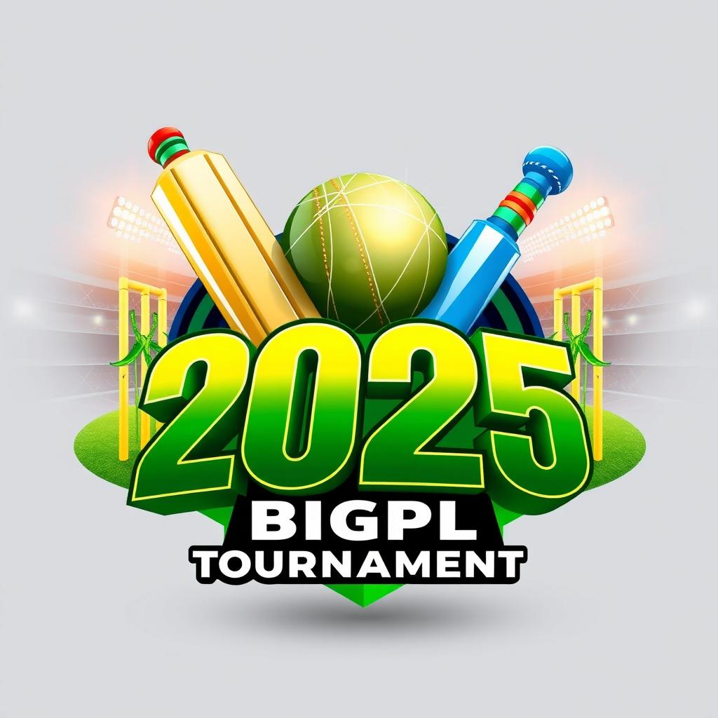 Dynamic 3D Logo for BGPL Cricket Tournament 2025
