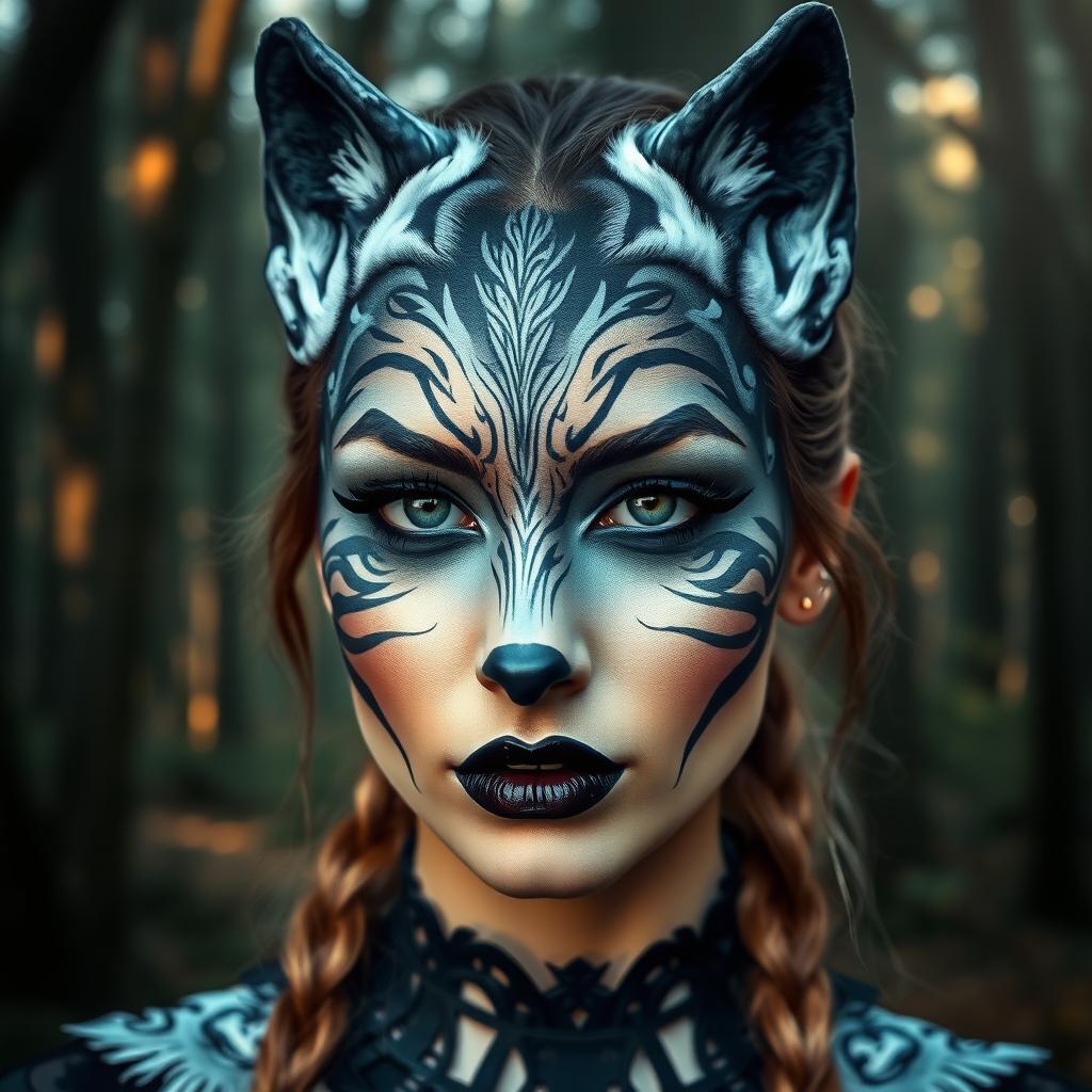 Unleash Your Inner Wolf: Stunning Makeup Masterpiece
