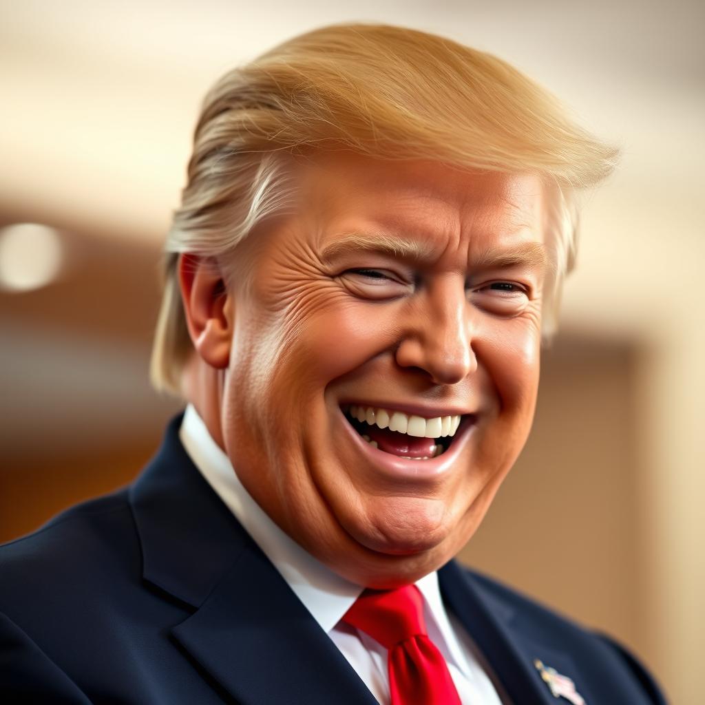 Laughing Trump: A Joyful Portrait