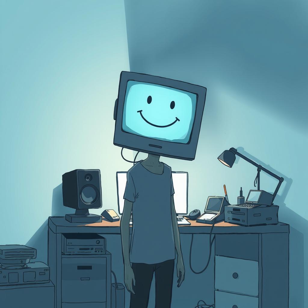 Monitors and Moods: A Surreal Journey