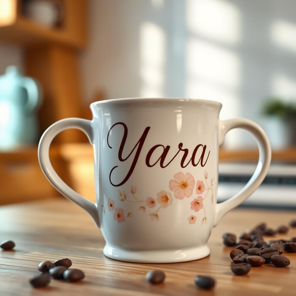 Yara Elegant Ceramic Mug - Personalized Delight