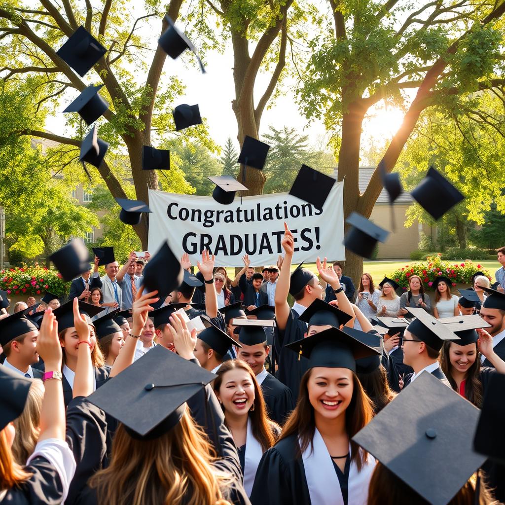 Celebrate Your Achievements: Joyous Outdoor Graduation Ceremony
