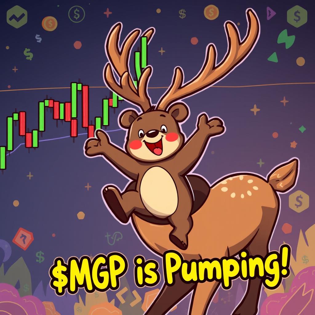Mega Pump Coin ($MGP) Soars: Dynamic Trading Chart Illustration