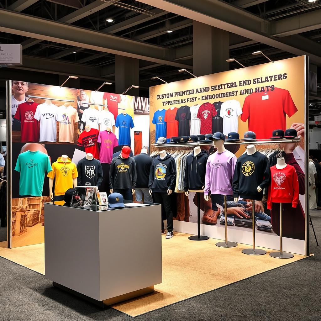 Elevate Your Brand: Custom Apparel Booth