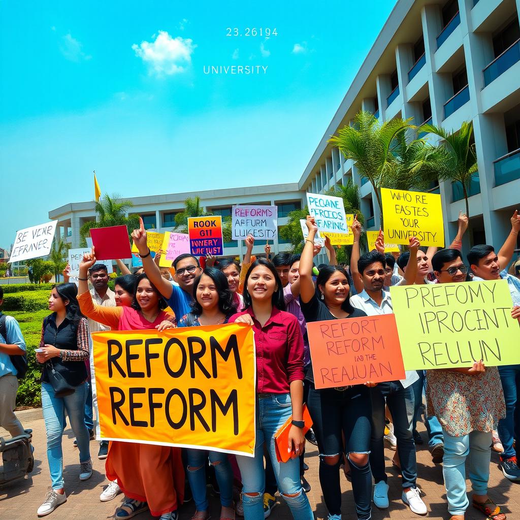 Student Protest for Reform at Begum Rokeya University