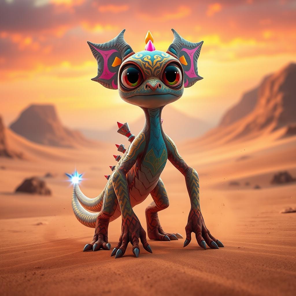 Fantastical Desert Creature Concept for Video Games