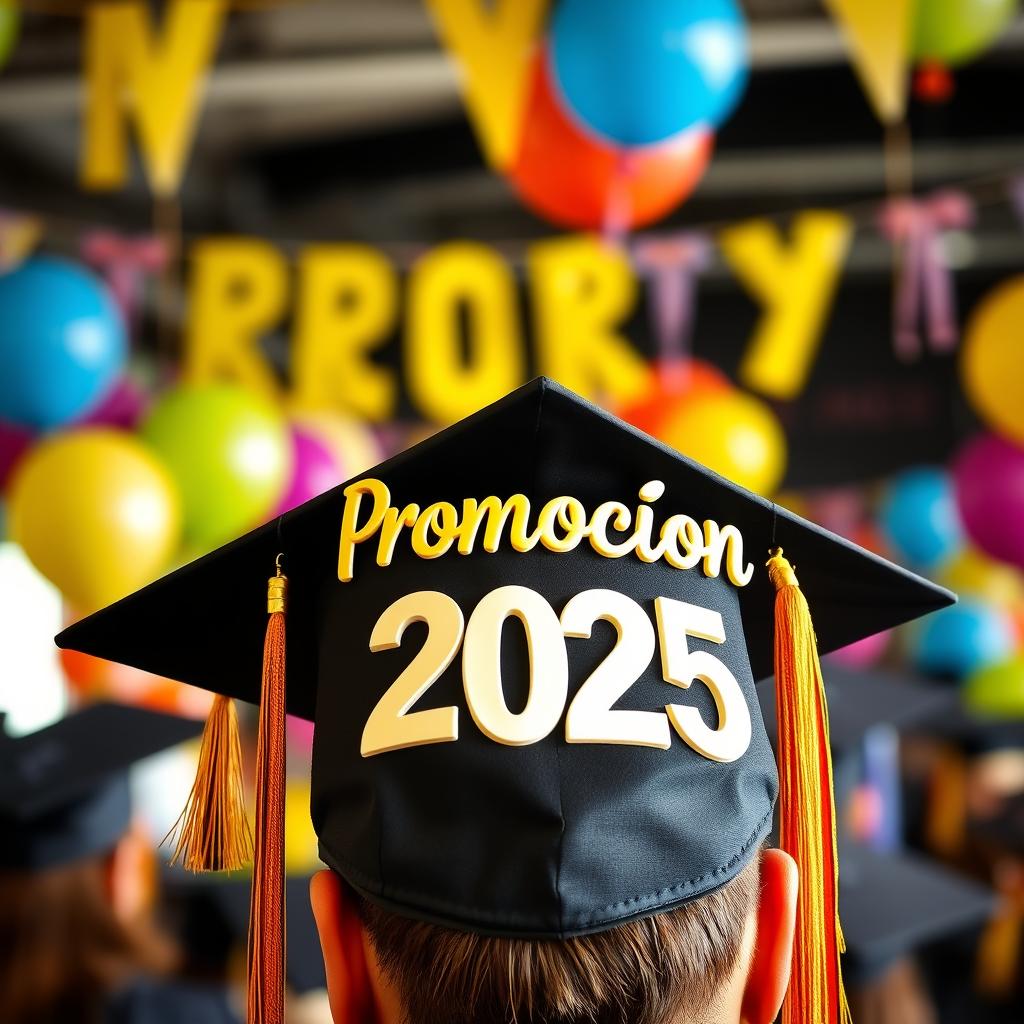 Celebrate Success: Festive Graduation Cap Scene
