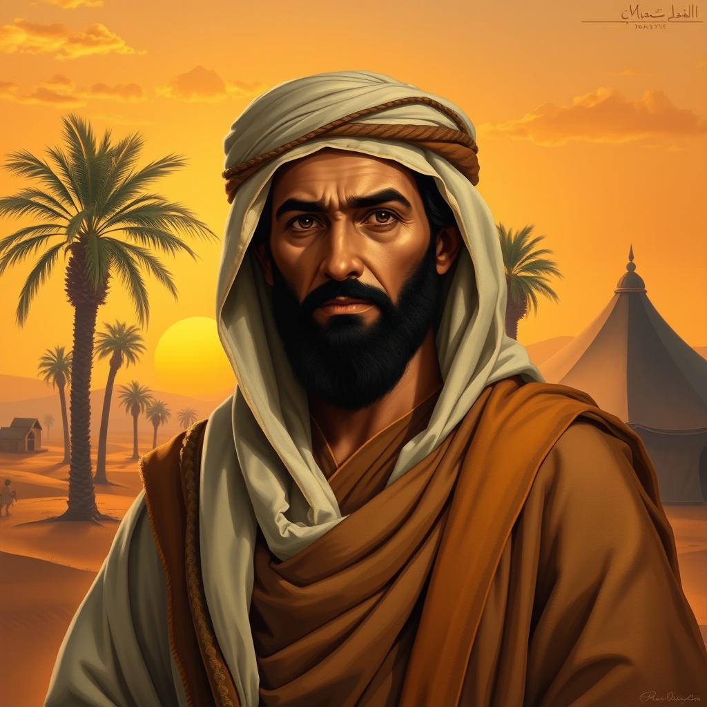 Embark on History: Umar bin Khattab Portrait