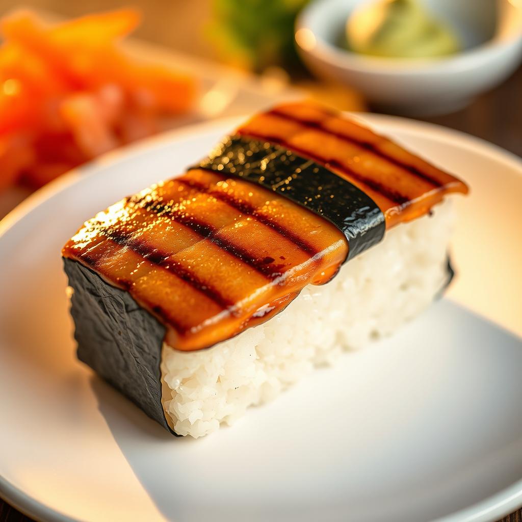 Heart-shaped Spam Musubi: A Love for Flavor!