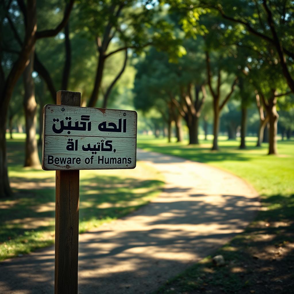 Beware of Humans: An Artistic Park Representation