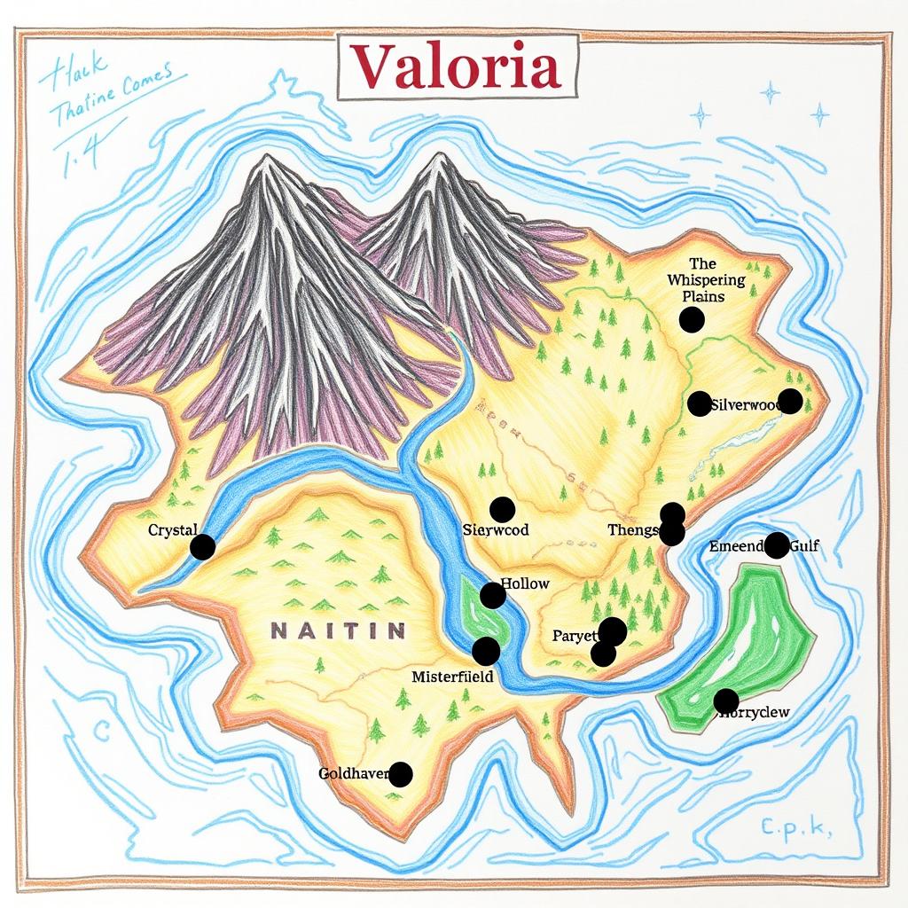 Explore Valoria: A Detailed Physical Map of an Imaginary Nation