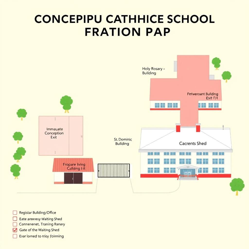 Concepcion Catholic School Evacuation Plan Layout