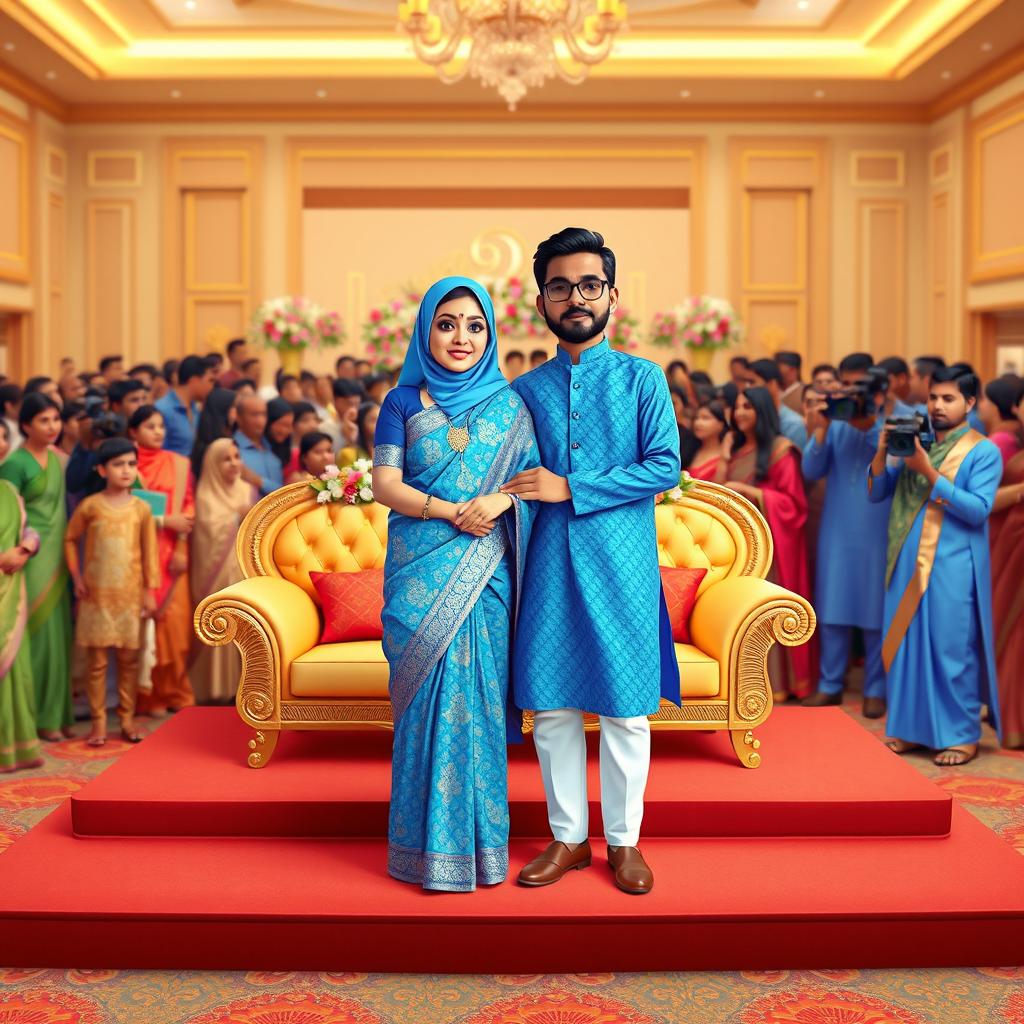 Celebrate Love: 3D Bangladeshi Muslim Couple