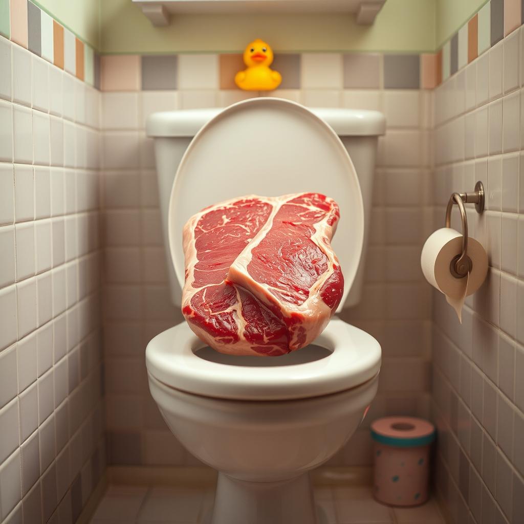 Toilet Troubles: A Meat Misadventure