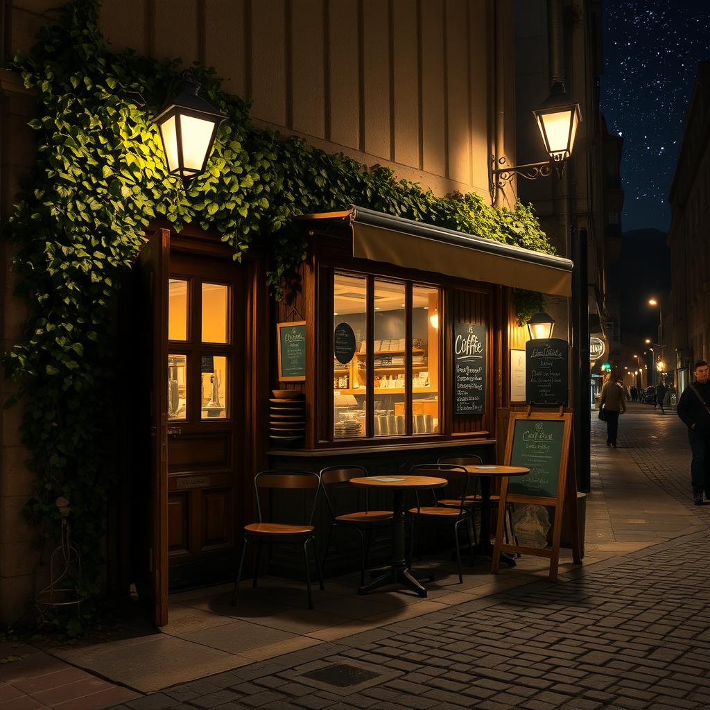 Whispers of Nostalgia: A Cozy Night at the Old Coffee Cafe