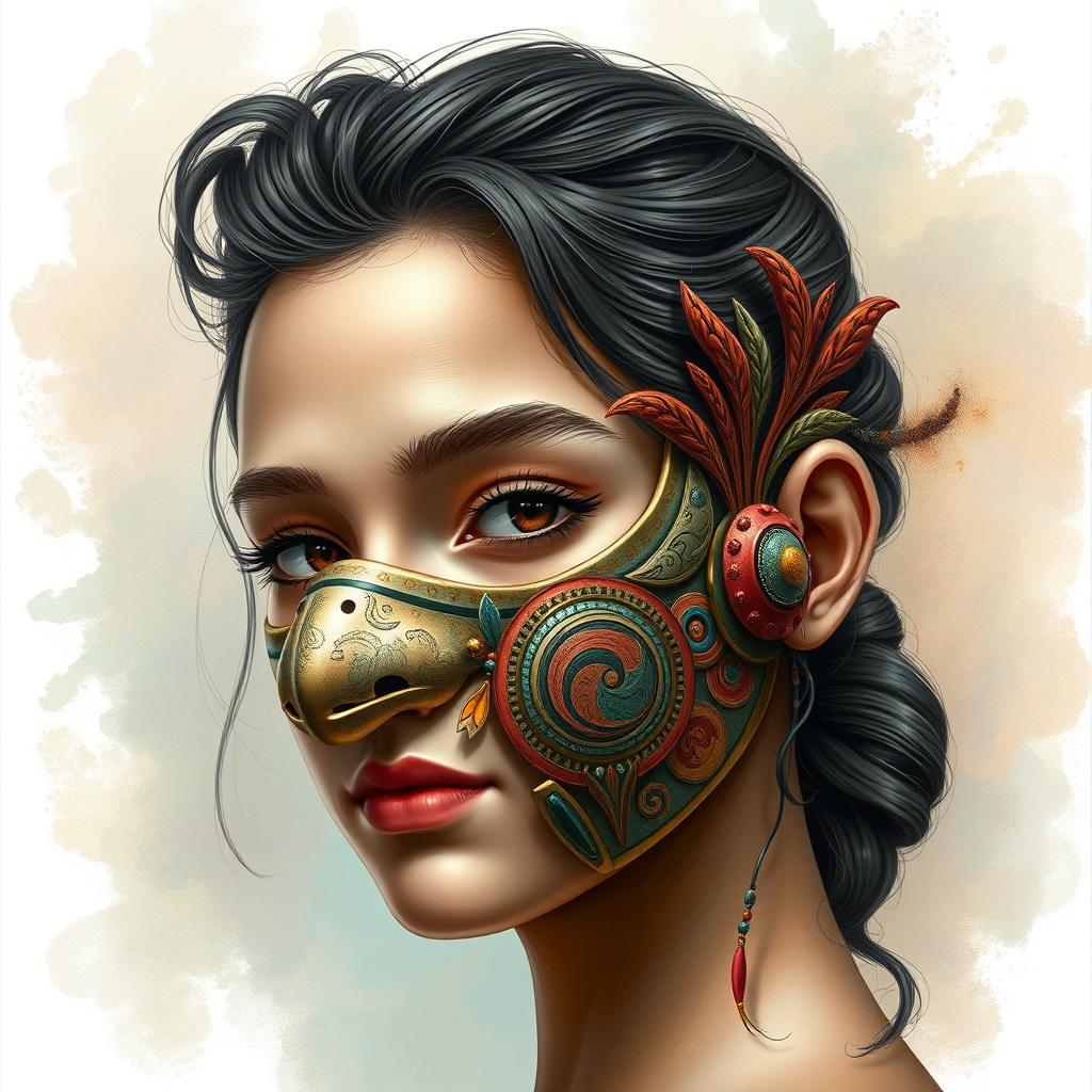 Unveiling Another World: Artistic Mask Interpretation
