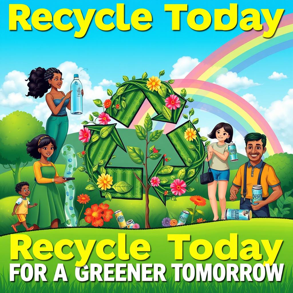 Transform Your World: Inspirational Recycling Poster Art