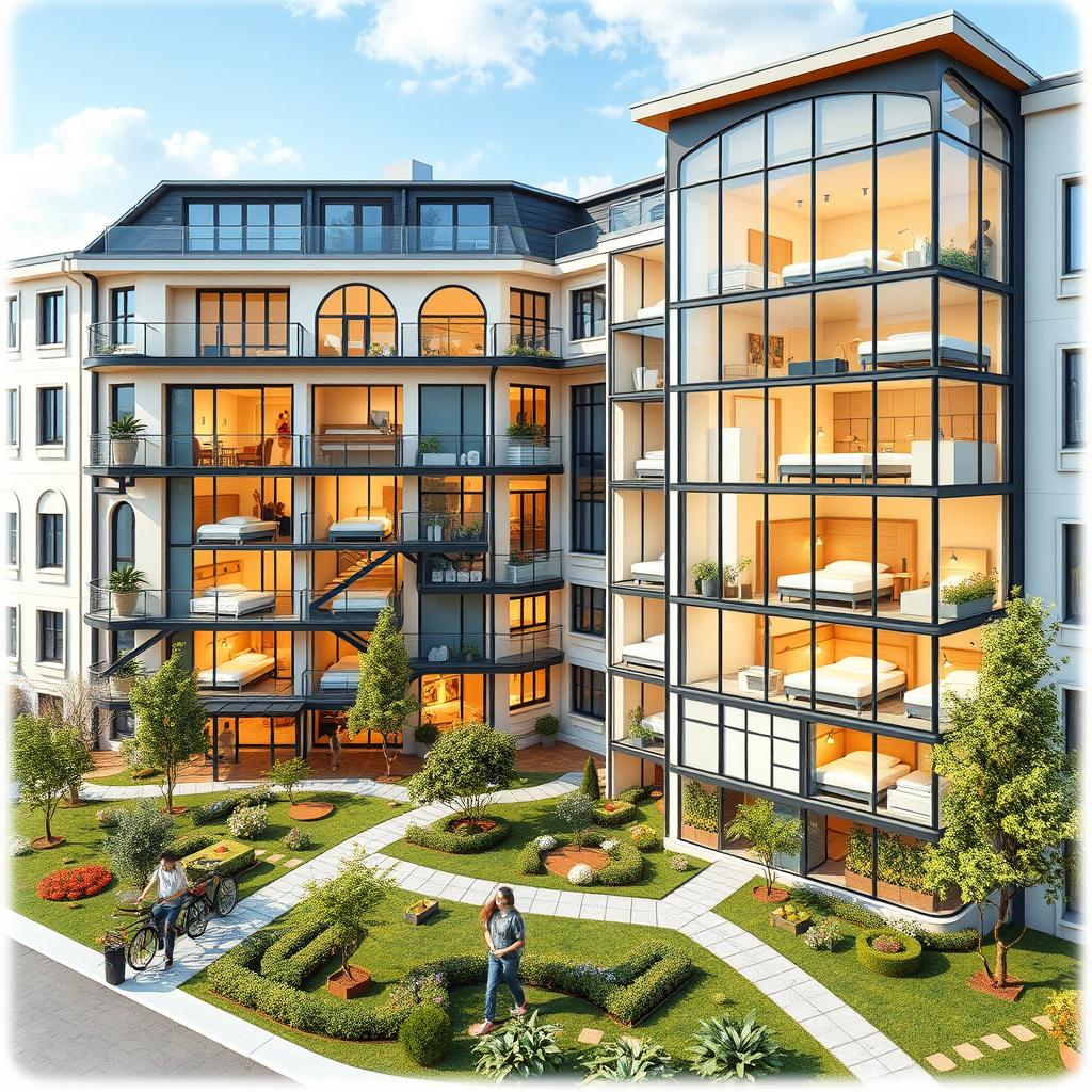 Innovative 50-Room Dormitory Design