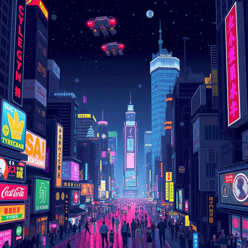 Dive into the Neon Dreams: Cyberpunk Cityscape
