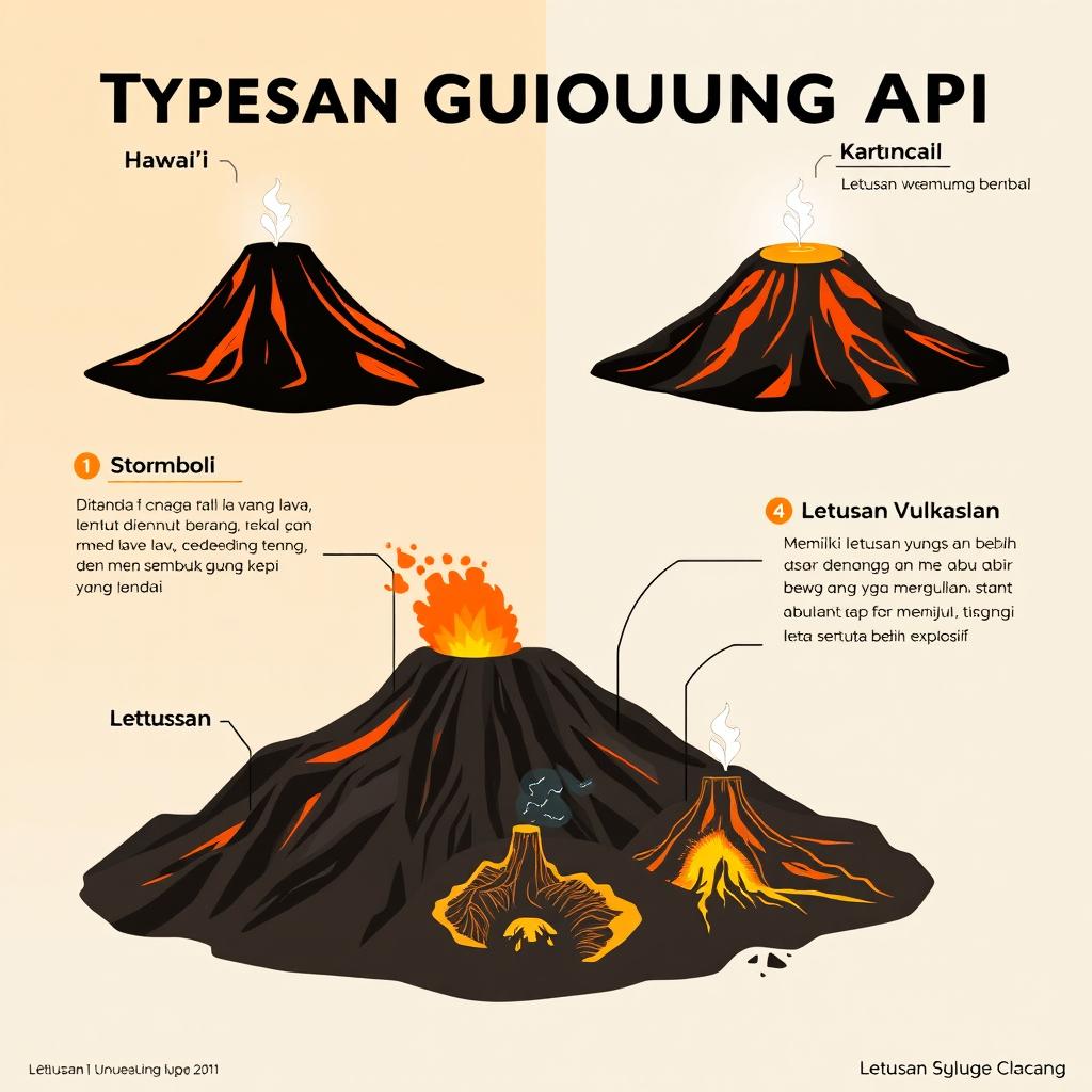 Panduan Lengkap Tipe-Tipe Letusan Gunung Api