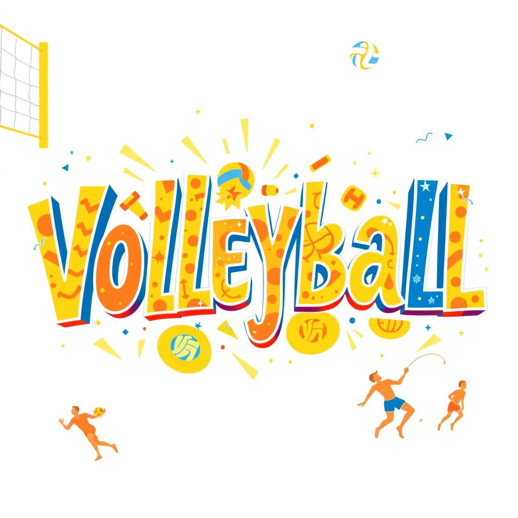 Dynamic Volleyball Word Art: Unleash Your Passion