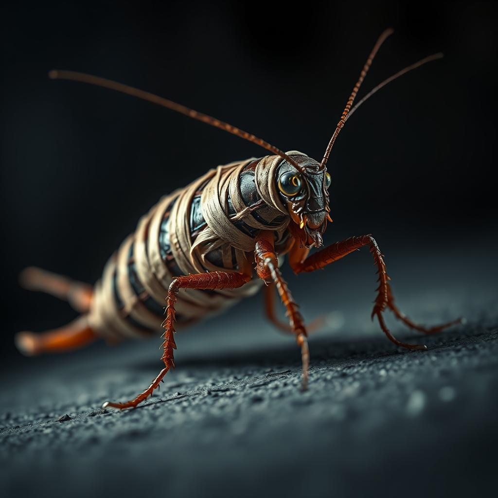 Mummy Cockroach: A Surreal Encounter