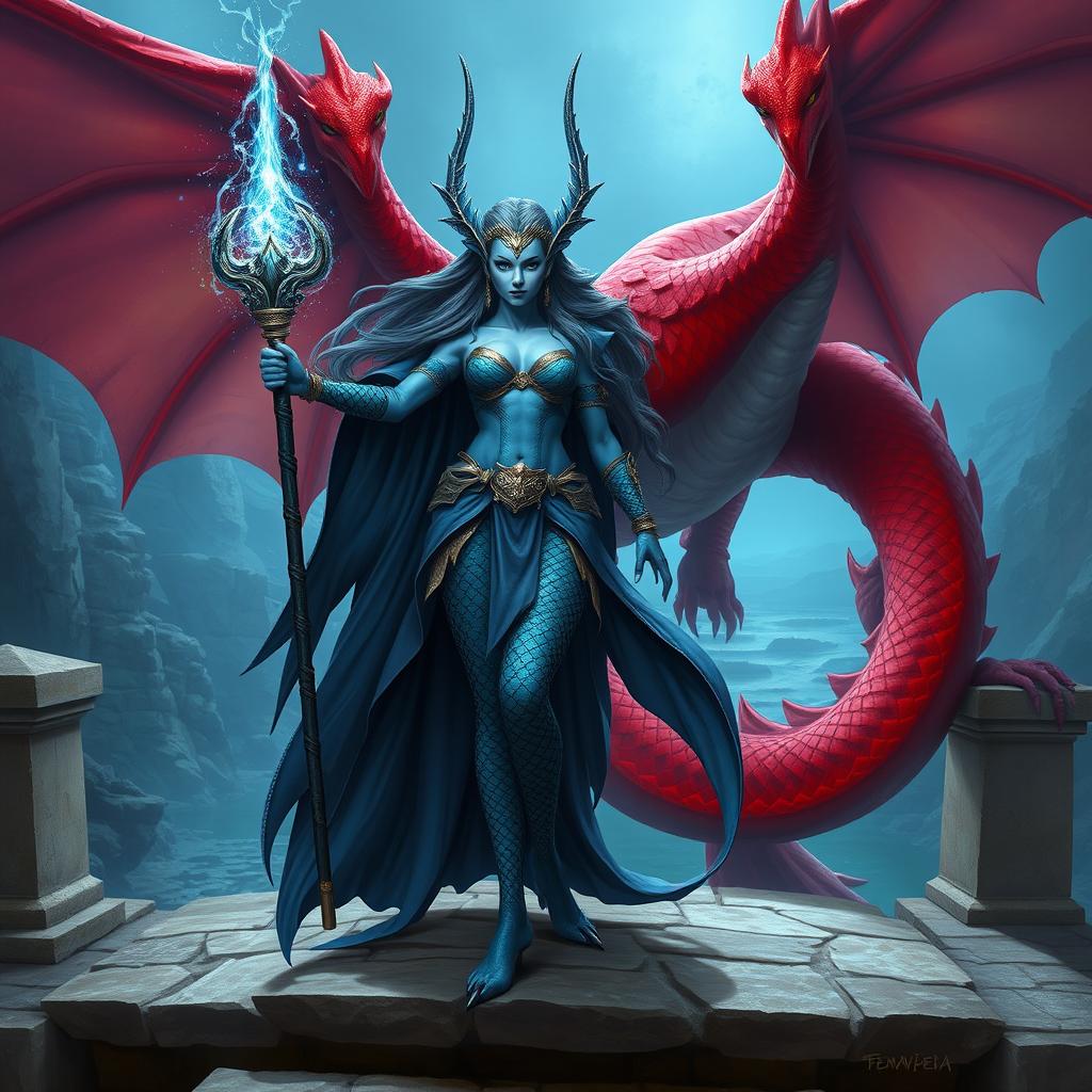 Majestic Merfolk Wizard: Embrace the Magic of the Deep