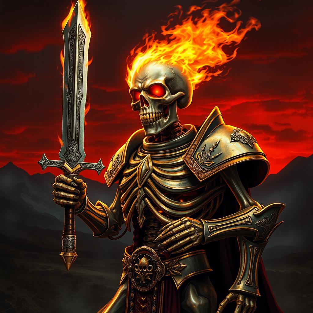 Heroic Flame-Skulled Paladin