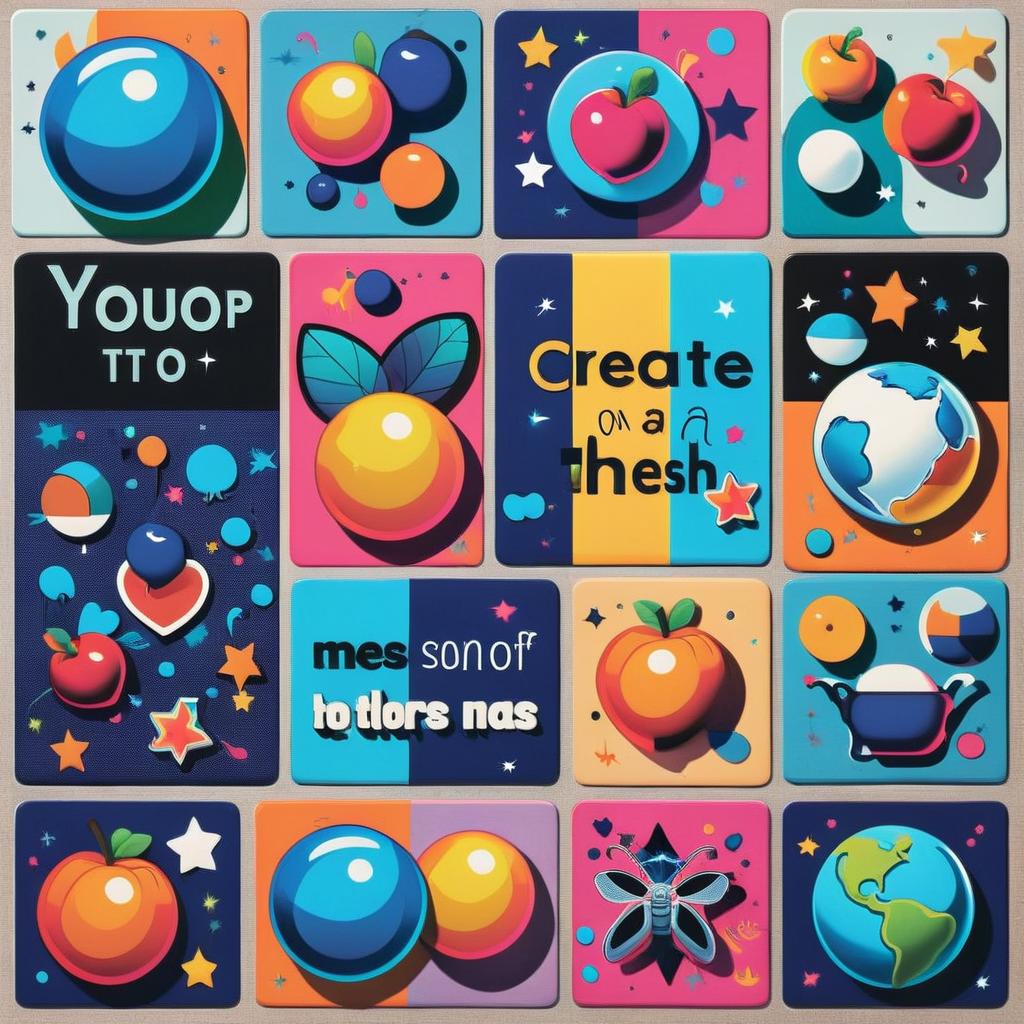 Vibrant Puzzle Collage of Gaming and Fitness Elements | Idyllic