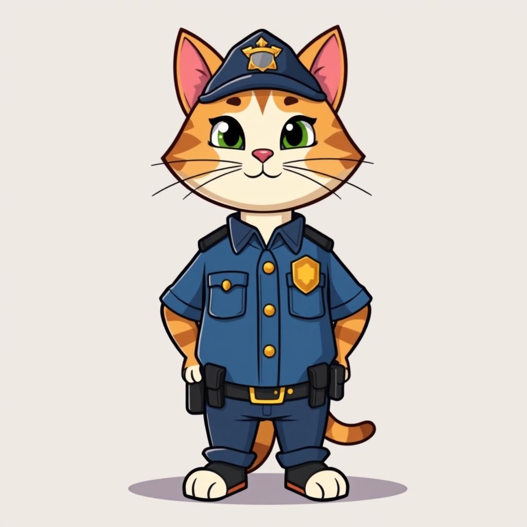 Meet the Cartoon Cat Cop!