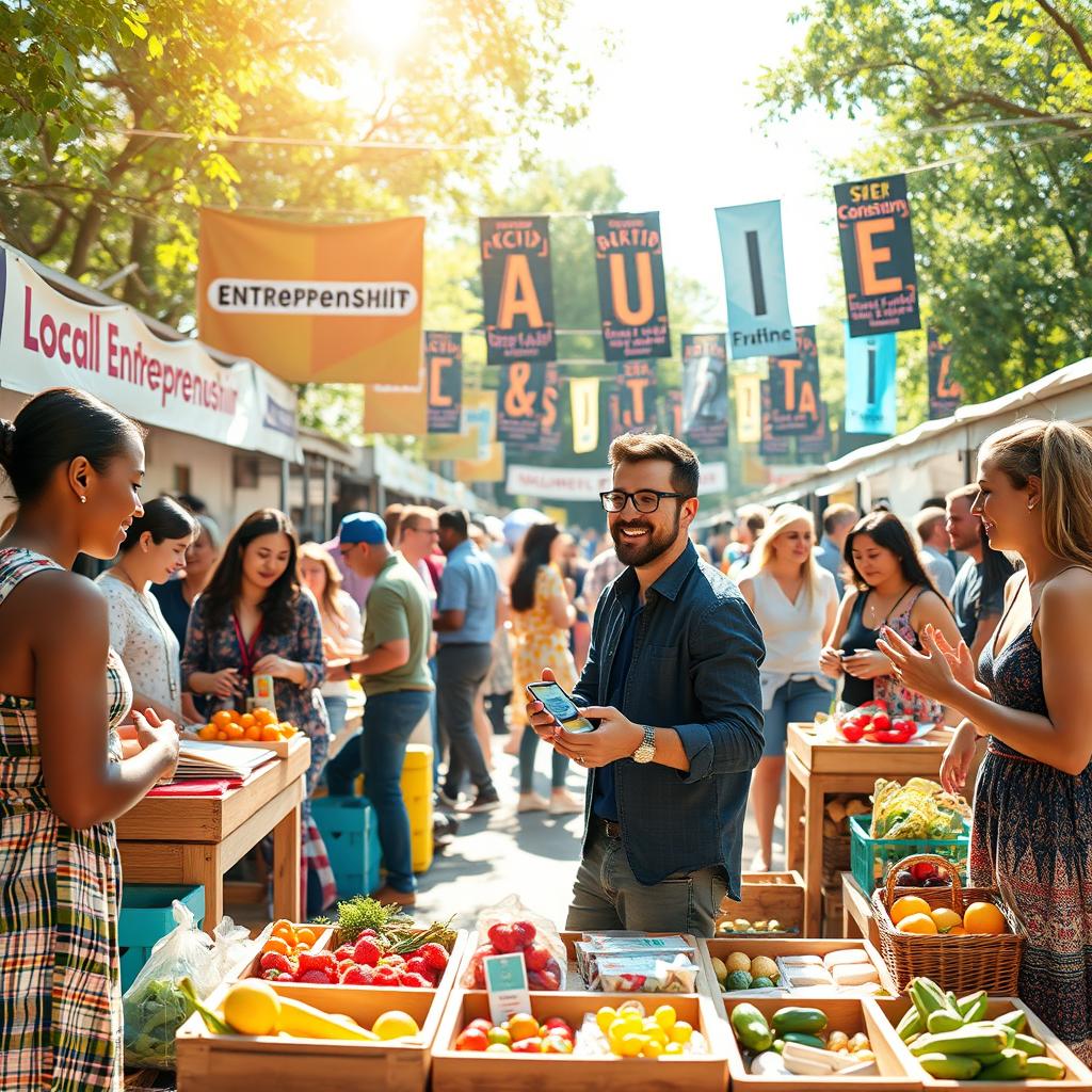 Vibrant Entrepreneurship at Local Community Market