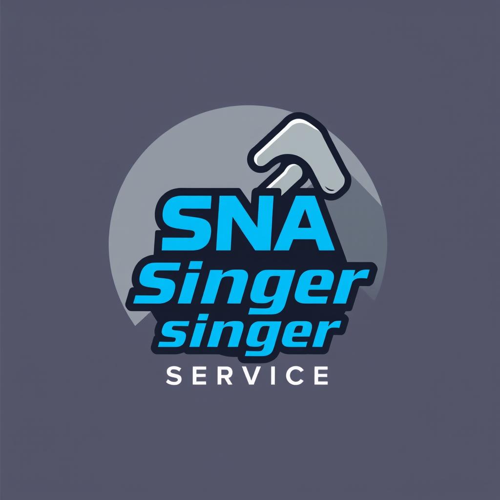 SNA Singer Service Logo Design