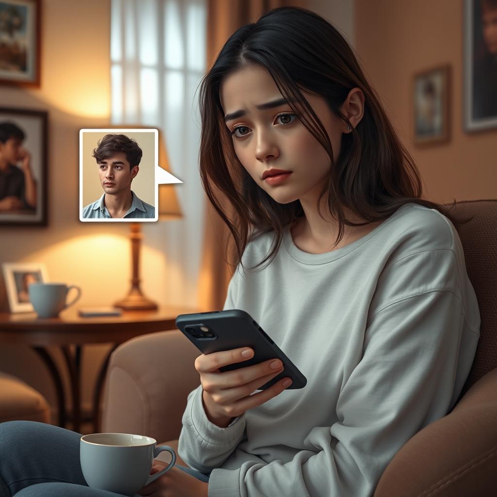 Heartbreak in Comfort: A Moment of Solitude