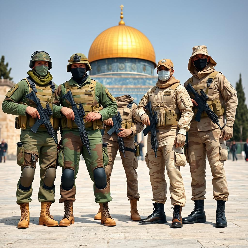 Brave Soldiers at Al-Aqsa Mosque